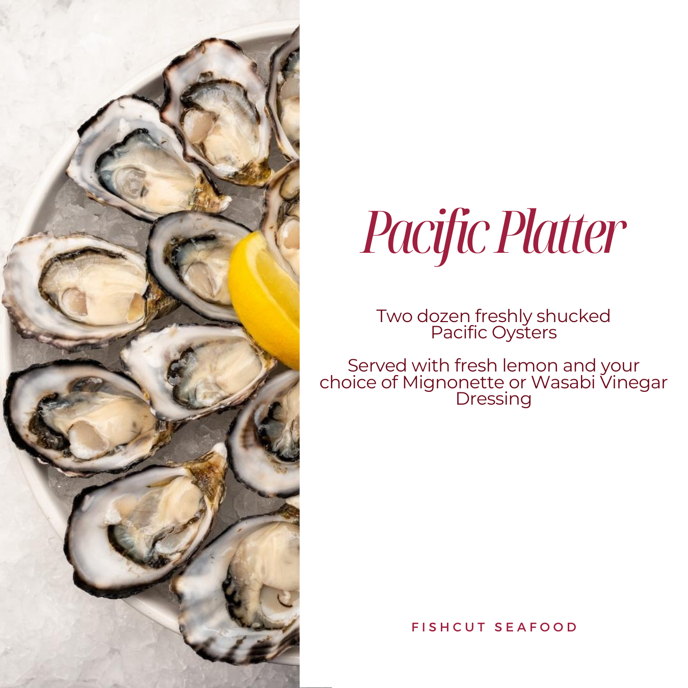 Pacific Oyster Platter – Fishcut Seafood